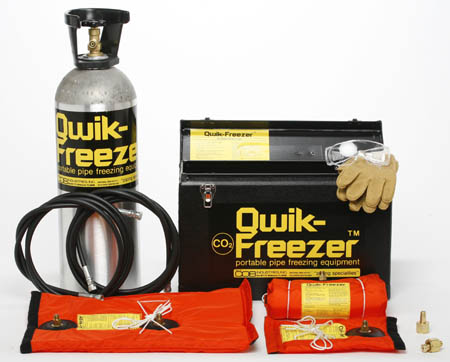 Cob Industries pipe freezing kits, Qwik Freezer and Accu Freeze