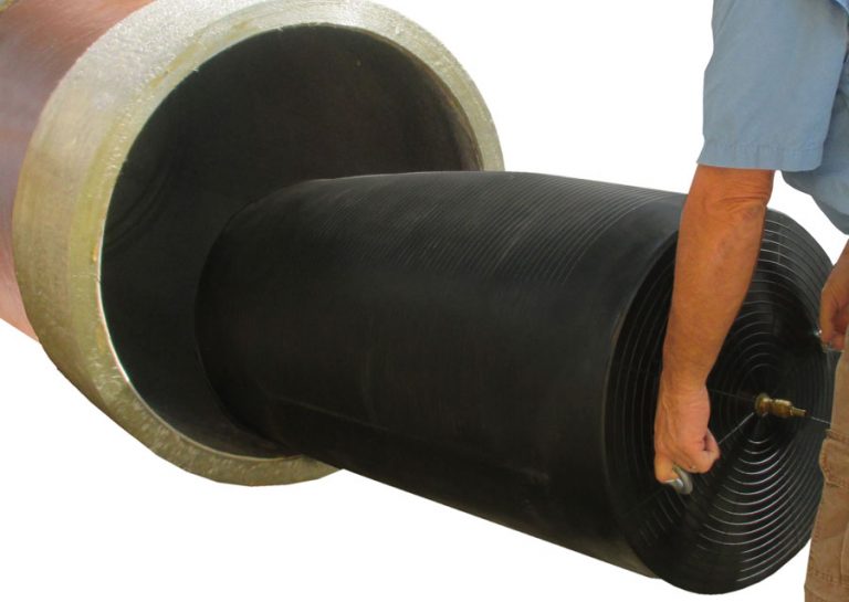 Feature of Pipestoppers, for leak tight plugging tubes and pipes